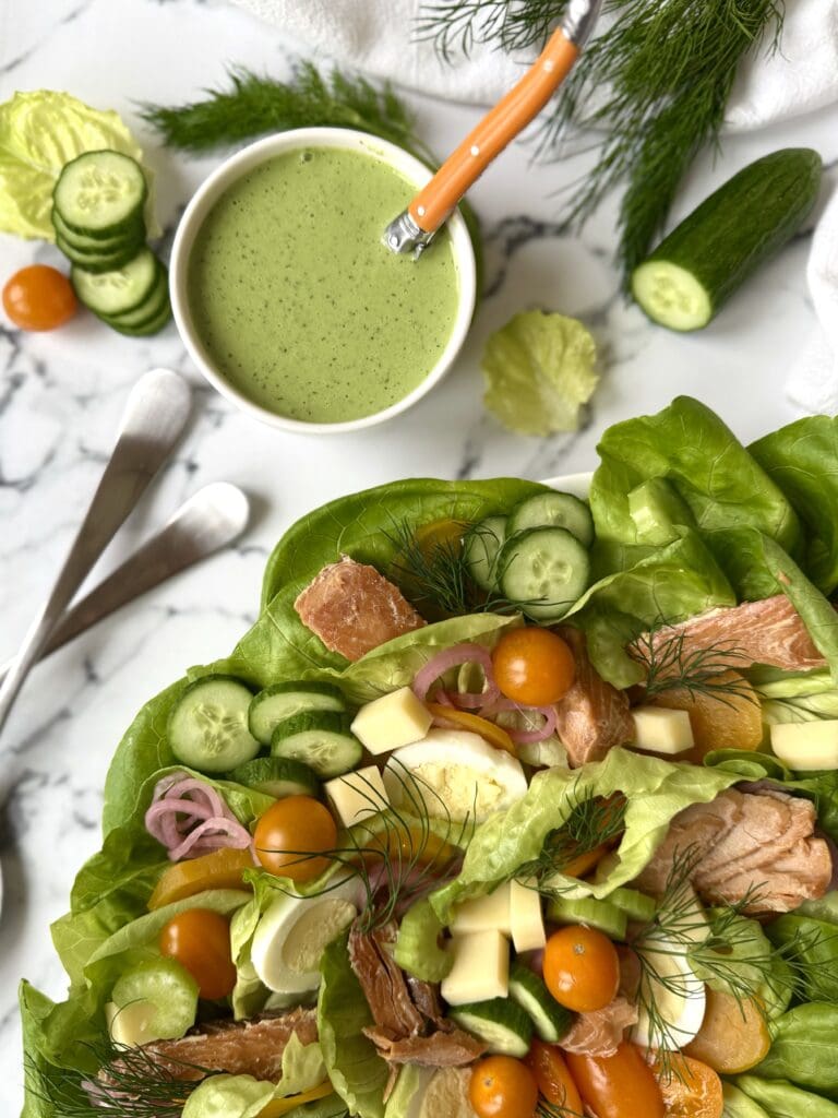 Irish Pub Salad with Hot Smoked Salmon | Style and Grace
