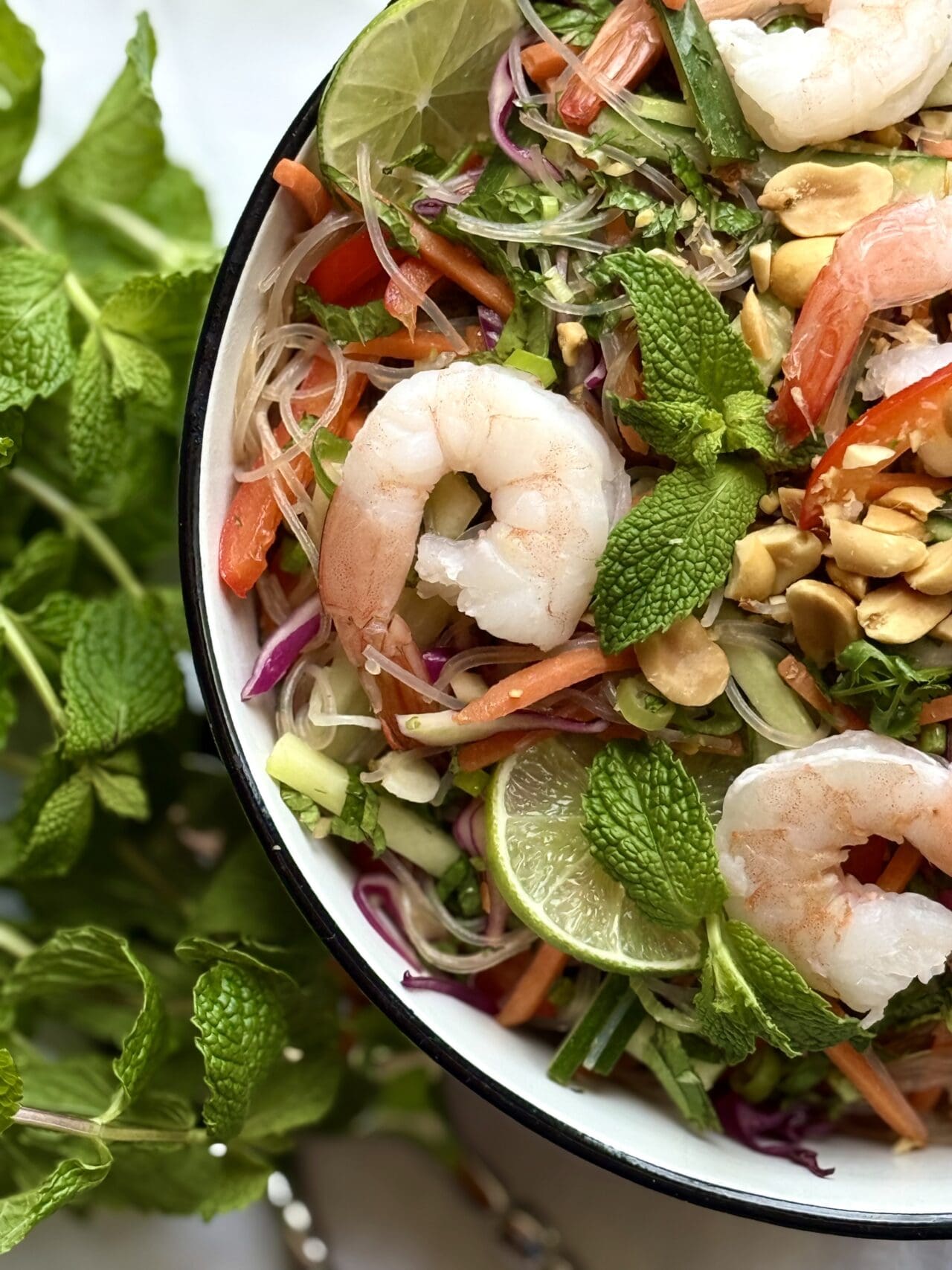 Fresh And Easy Spring Roll Noodle Salad | Style and Grace
